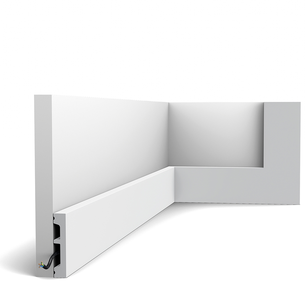 Plint Orac Decor Modern SX157-RAL9003 - Decorlijst.nl